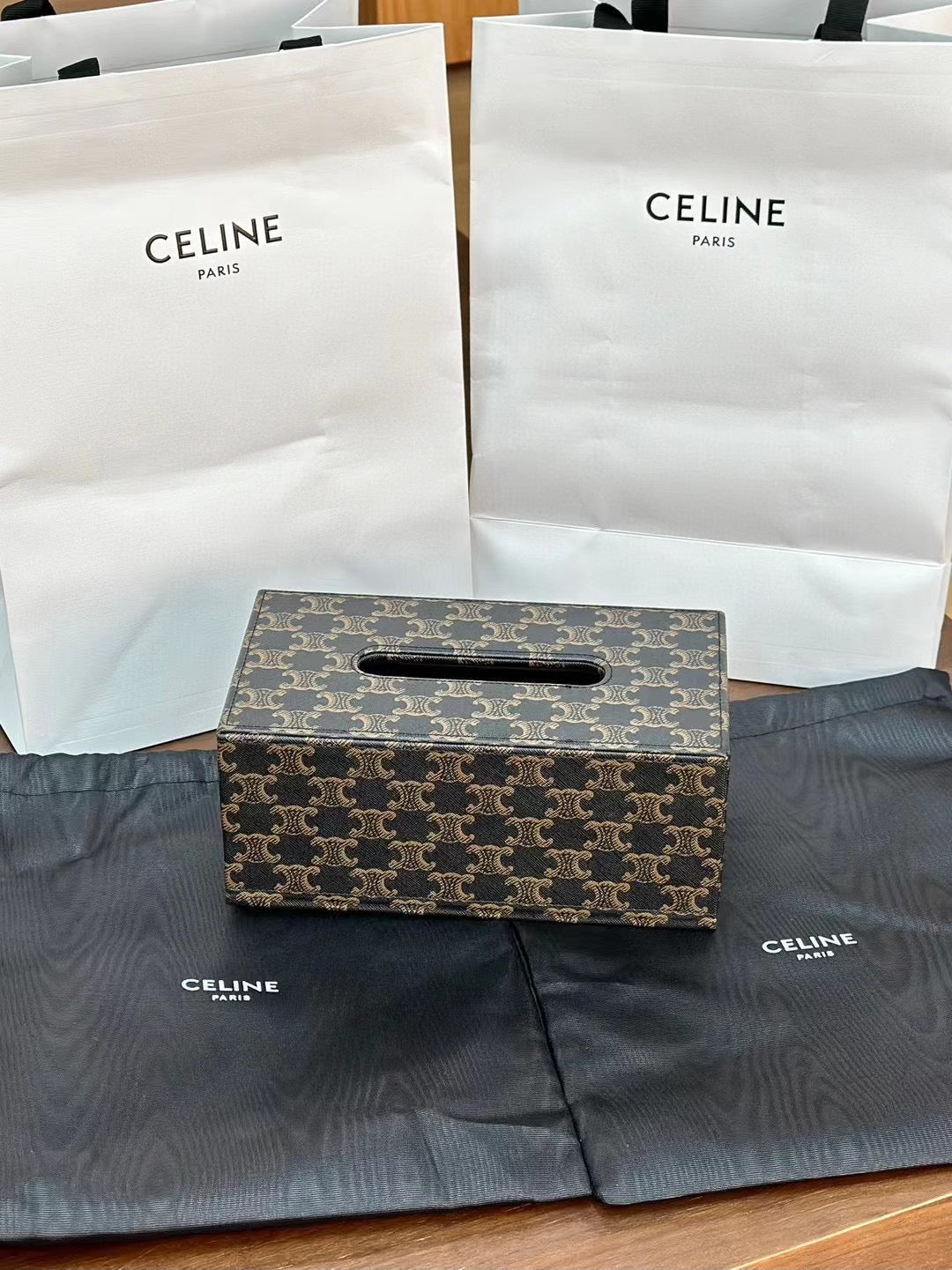 CELINE RECTANGLE TISSUE BOX – THE VAULT CHAMBER™